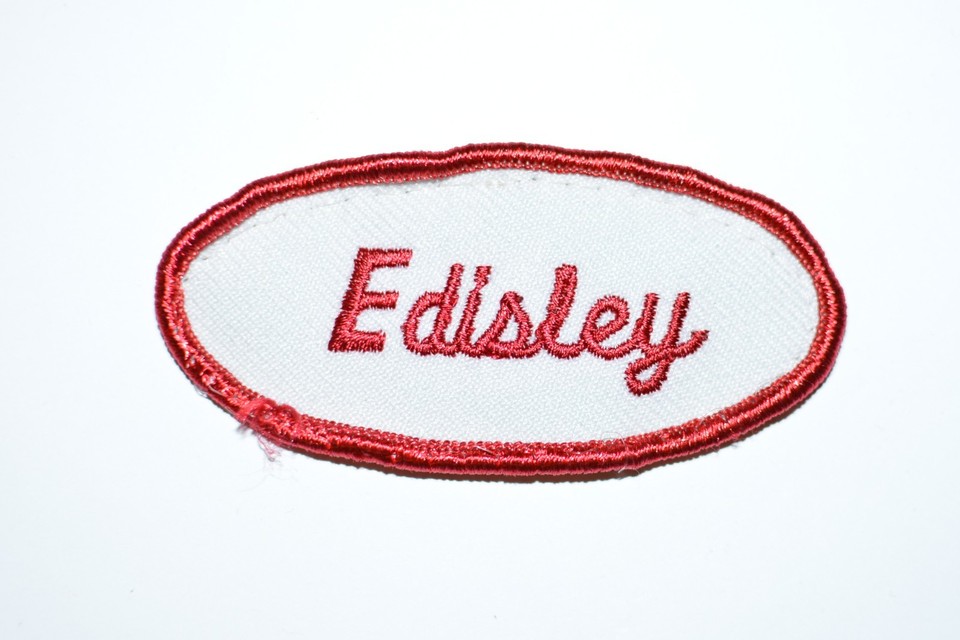 Employee Embroidered Worker Name Tag Sewn Patch for Uniform Work Shirt ...