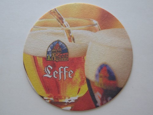 Bière BAR Pub dessous de Verre : Leffe Biere D'Abbaye Belge Blond Ale ...