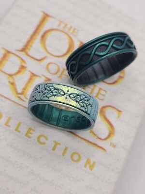 ENSO LOTR Aragorn™ & Arwen™ 2-Ring Collection sz 12 & 8 | eBay