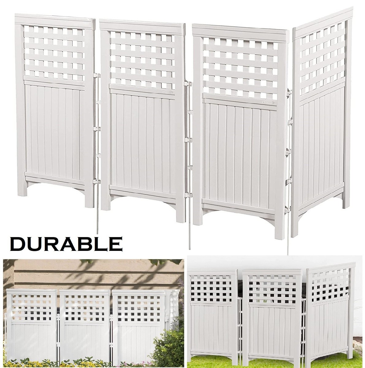 Portable Lattice Privacy Panels American Pro Decor 23 5/8 In. X 47 1/4