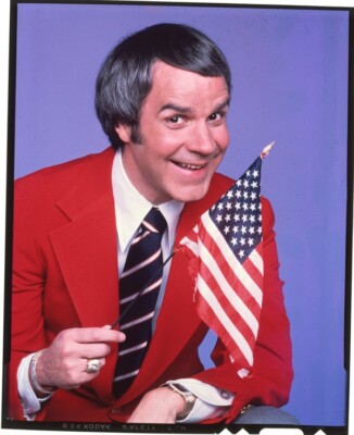 Rich Little Comedian Impressionist with American Flag Original 4x5 ...