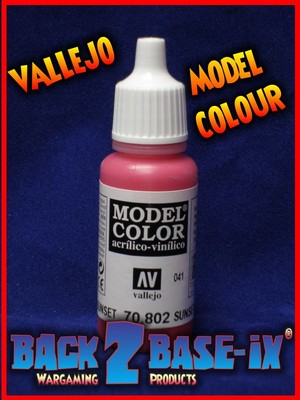 Vallejo Model Color Acrylic Paint 17ml Bottle Sunset Red 70802 | eBay ...