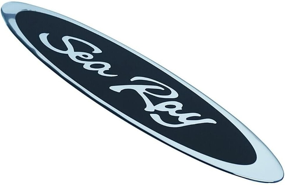 1Pc Sea Ray Emblem Oval Searay Hull Side Badge Sticker Nameplates Logo ...