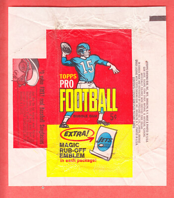 1965 TOPPS FOOTBALL 5 Cents WRAPPER EM | eBay
