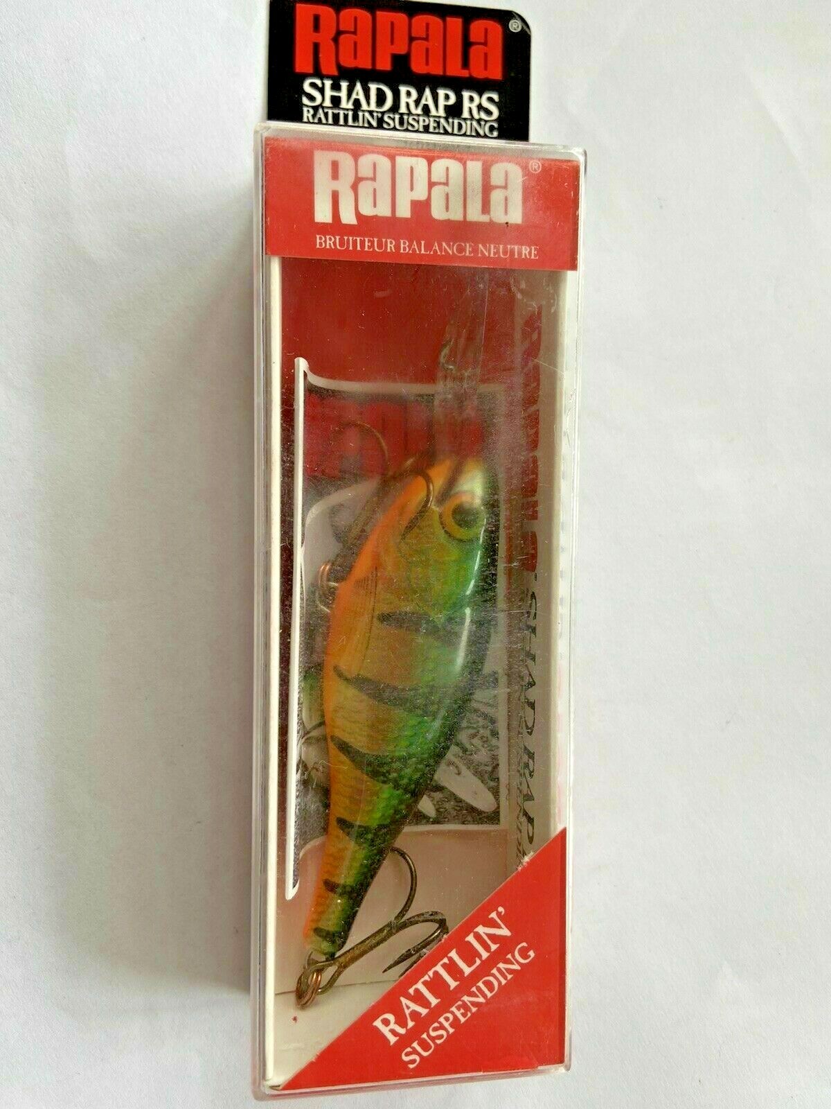 Rapala SRRS-7 P Perch Shad Rap RS Rattling’ Suspending 7/16 oz 2 3/4 ...