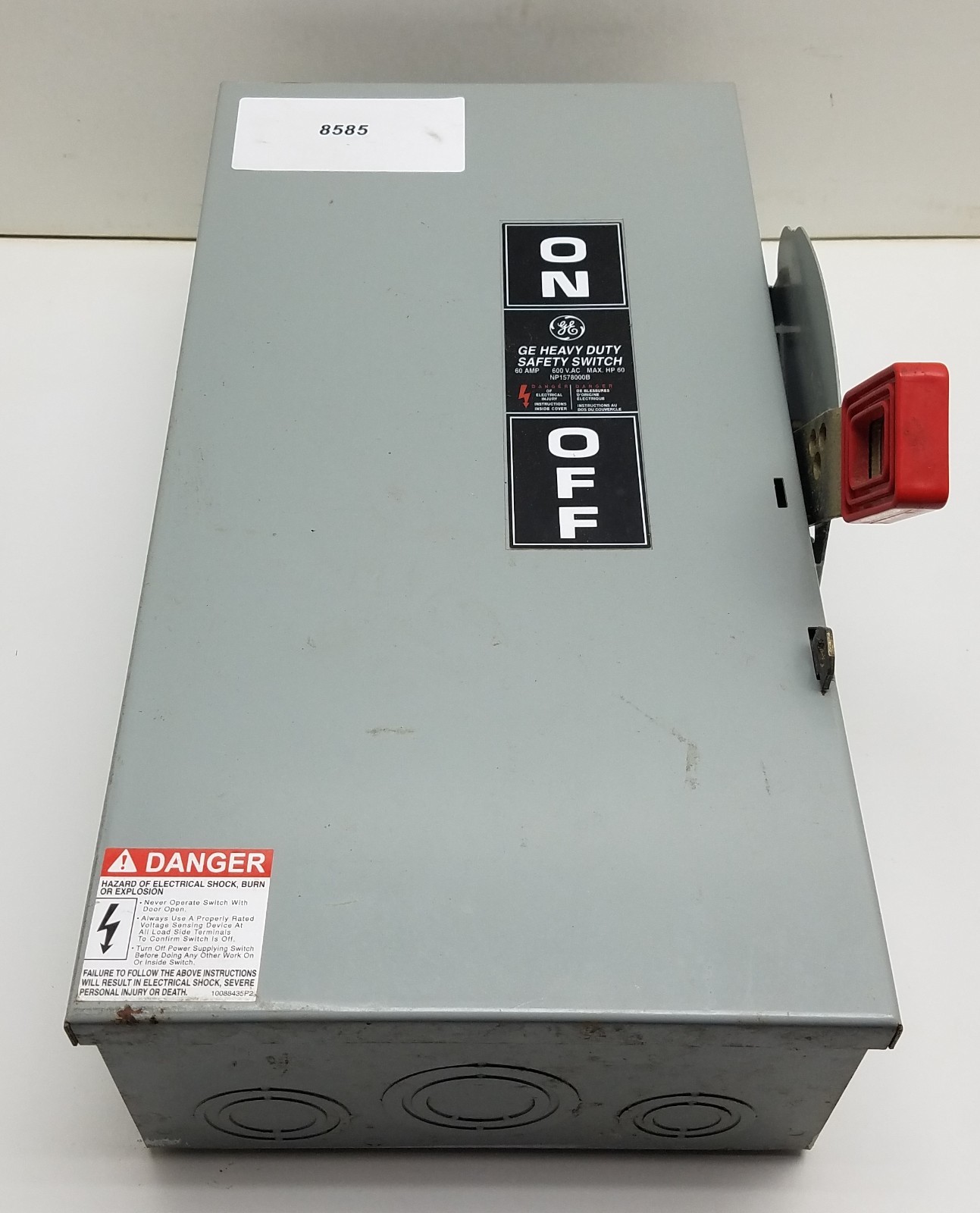 THN3362 GE Heavy Duty safety switch Model 10 #8585 | eBay