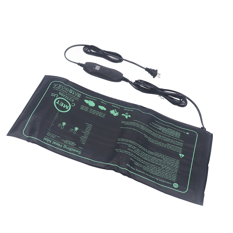 Seedling Heat Mat with Digital Thermostat Waterproof Efficient ...