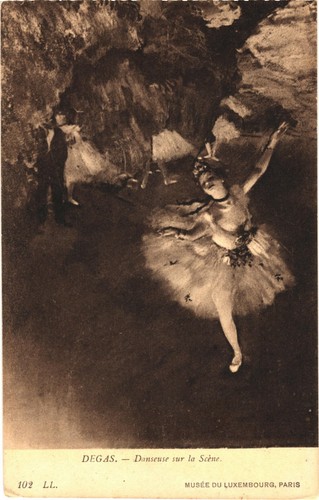 Dancer On The Stage By French Impressionist Artist, Edgar Degas Art ...