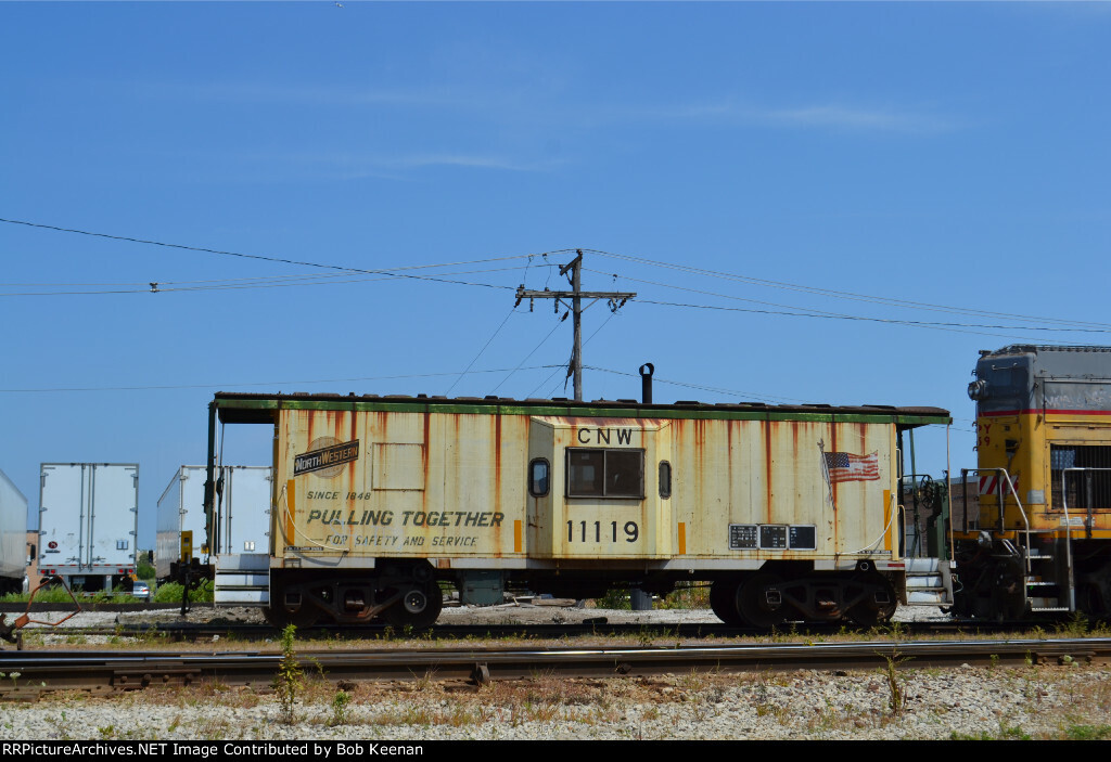 Chicago & Northwestern CNW Steel Bay Window Caboose Weathered Faded HO ...