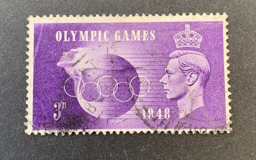 GB 1948 KGVI 3d Violet Olympic Games FU SG496 | eBay