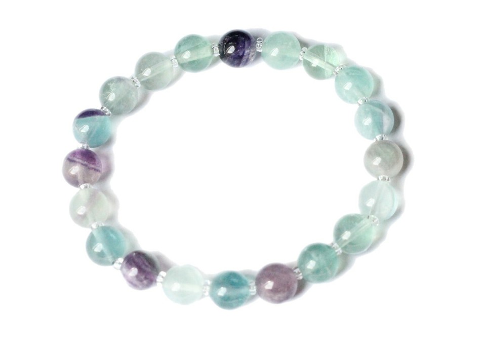 PSYCHIC SHIELD | Fluorite | Gemstone Bracelet, Brings Peace, Calming ...