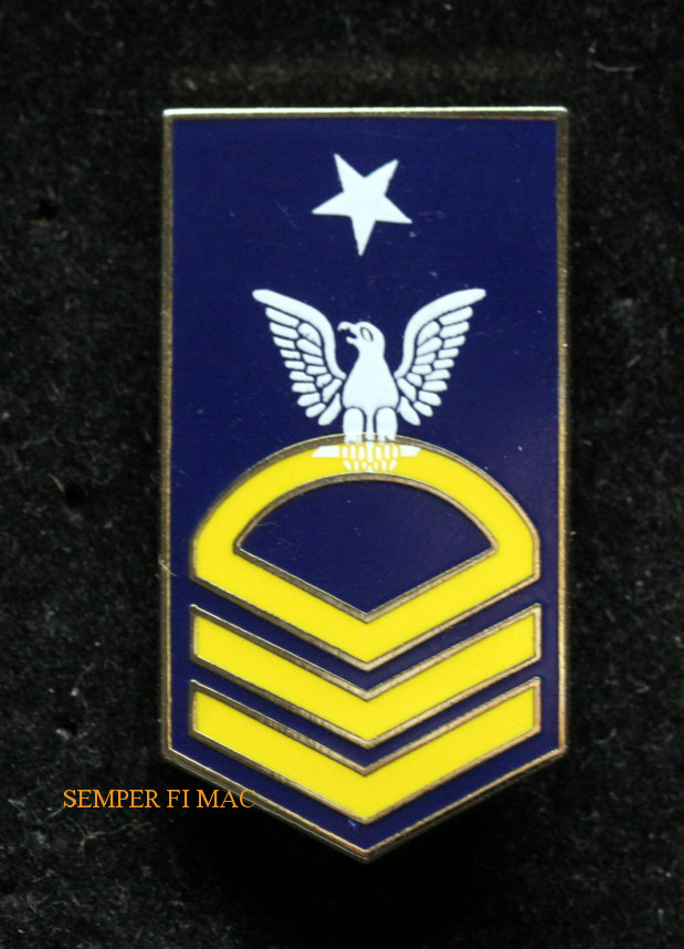 REGULATION SENIOR CHIEF PETTY OFFICER SCPO E8 LAPEL PIN US NAVY ...