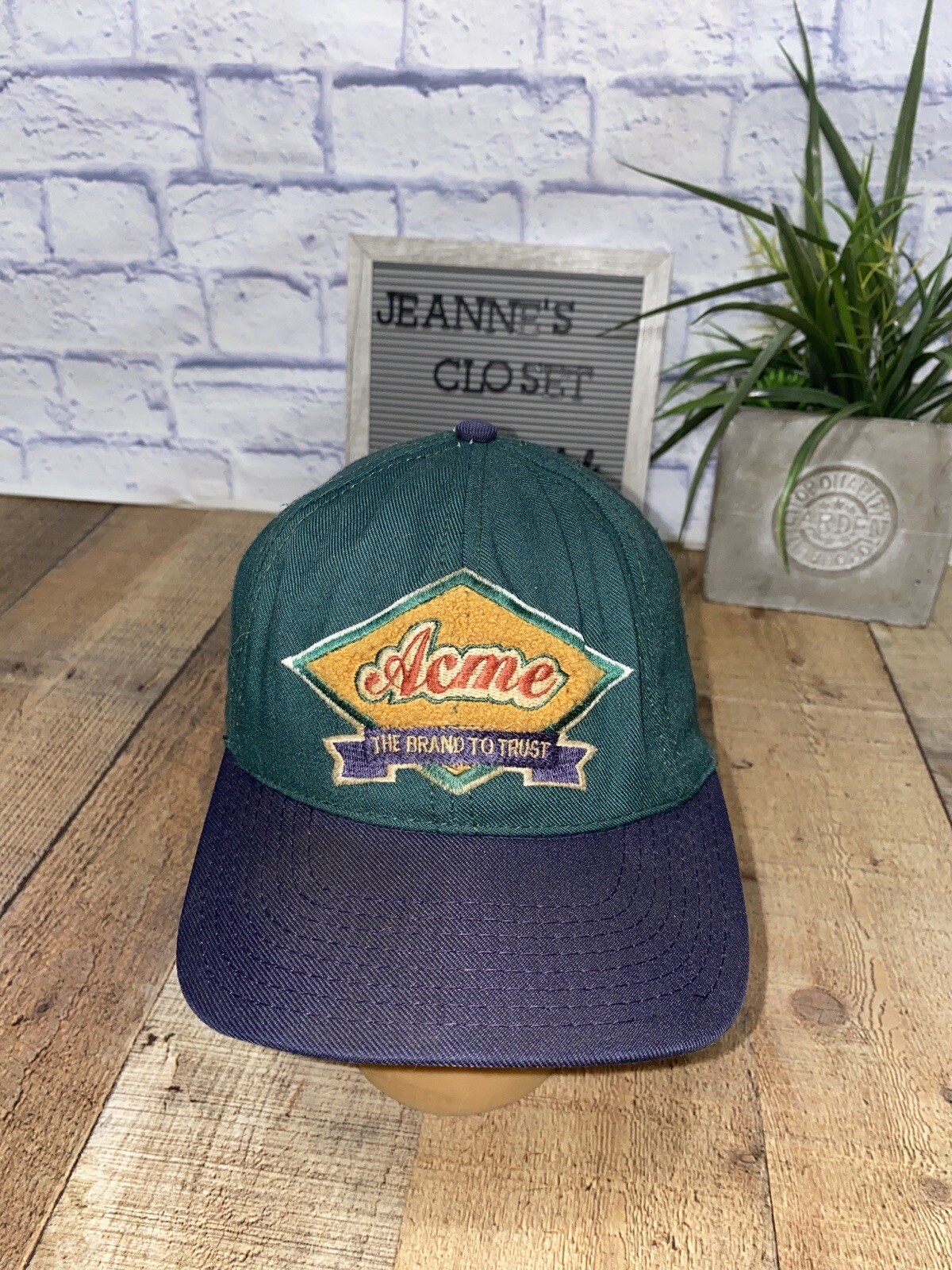 1991 WB Looney Tunes ACME Snapback Hat Wile E Coyote … - Gem