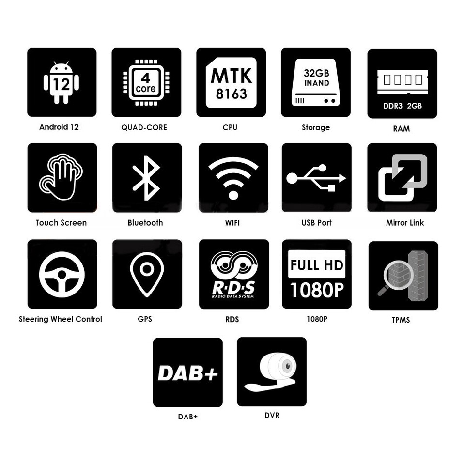 Car Stereo Radio Android 14 For 1999-2004 Ford F250 F-350 Super Duty ...