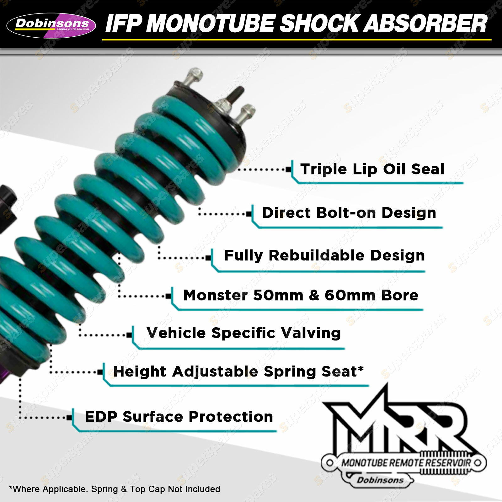Rear Dobinsons MRR Heavy Duty Shock Absorbers for Isuzu D-Max TFS85 12 ...