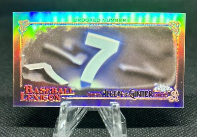 2022 Topps Allen Ginter Chrome Mini Baseball Lexicon Crooked Number #BL ...