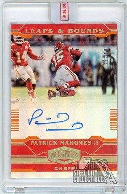 Patrick Mahomes 2020 Plates & Patches Orange Autograph Card LB-PM 37/40 ...