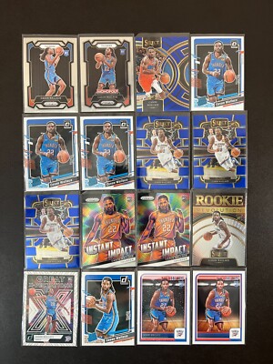 Cason Wallace 2023-24 NBA Rookie Card Lot (RC) (16) Oklahoma City ...