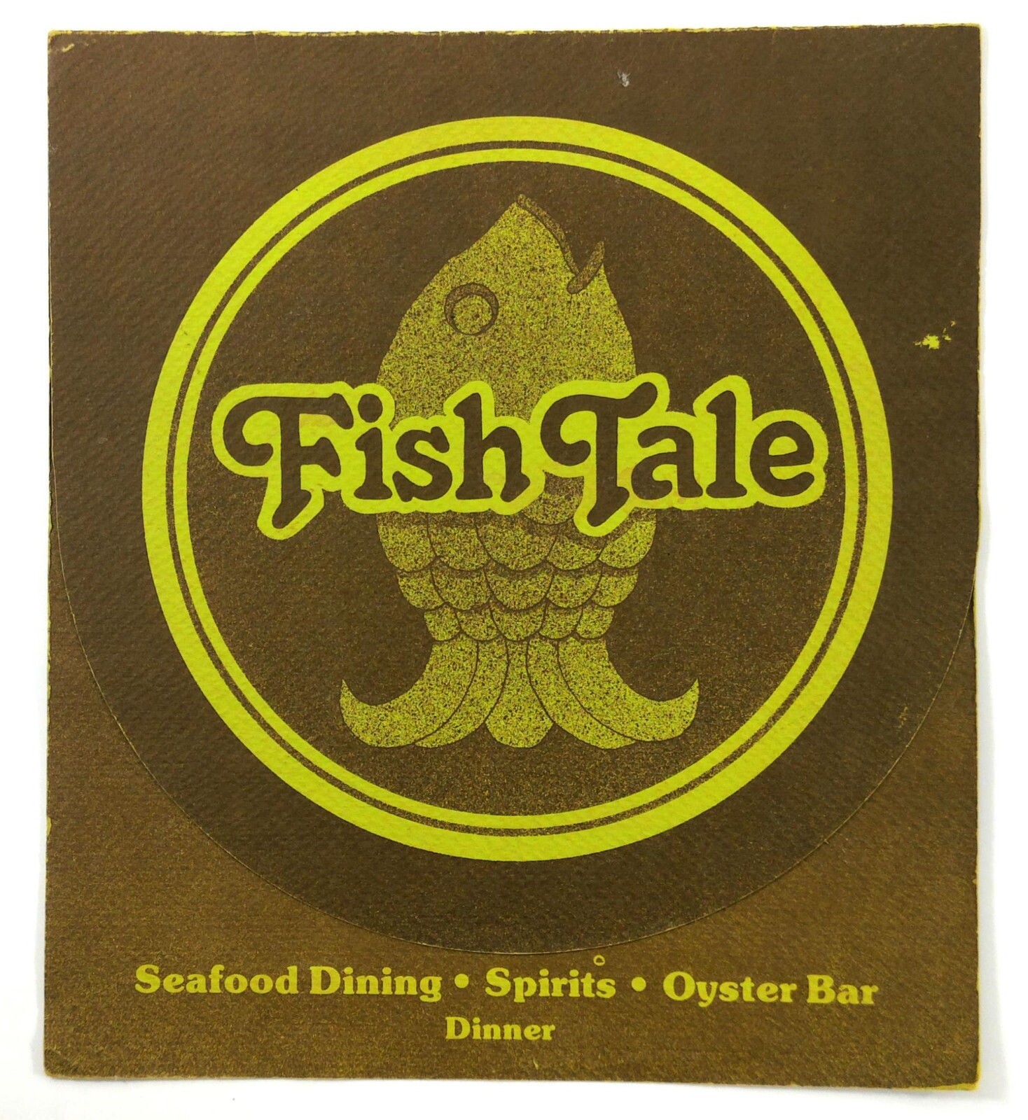1970 Vintage Dinner Menu FISH TALE Seafood Restaurant Long Beach ...