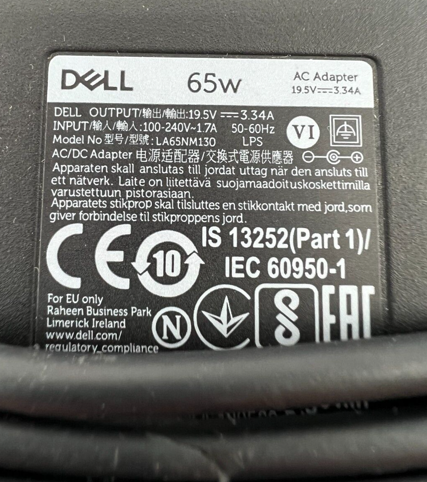 DELL 65W AC Adapter LA65NM130 | eBay