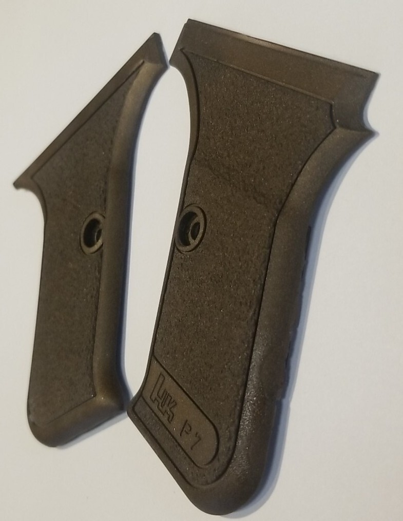 Heckler and Koch HK P7 pistol grips dark brown plastic | eBay
