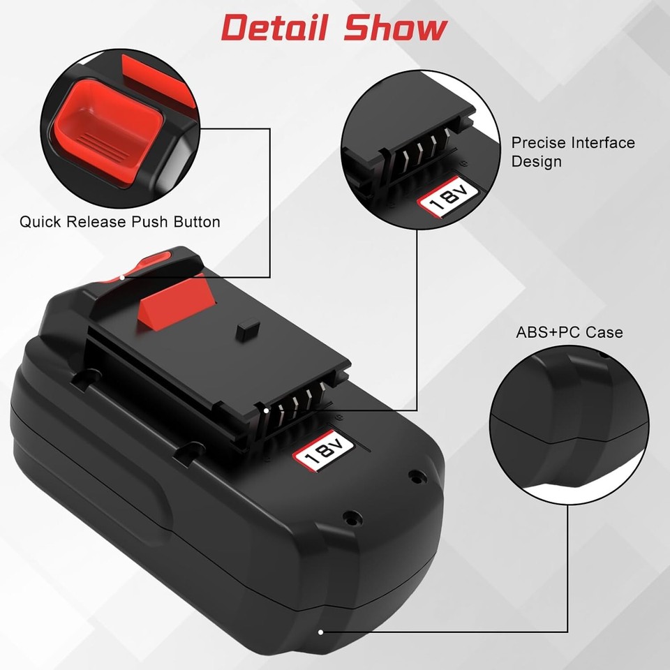 1~4x 18V 4.5AH PC18B For Porter Cable 18 Volt Battery NiCd PCMVC PCXMVC ...