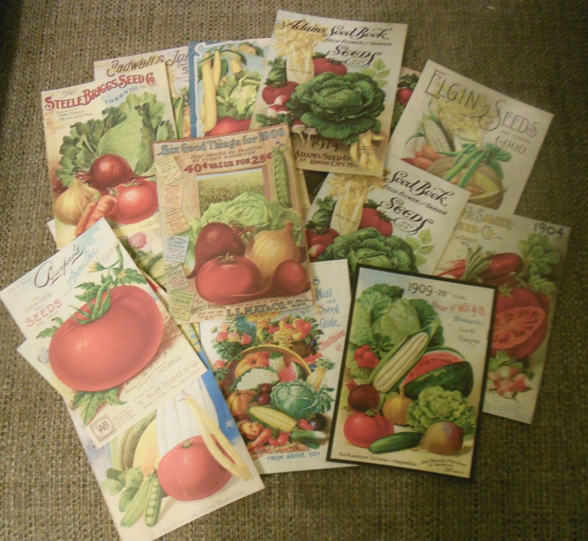 Vintage Tomato Seed Packet Templates
