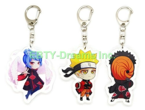 Set of 3 Naruto Anime Acrylic Keychain Obito, Konan | eBay