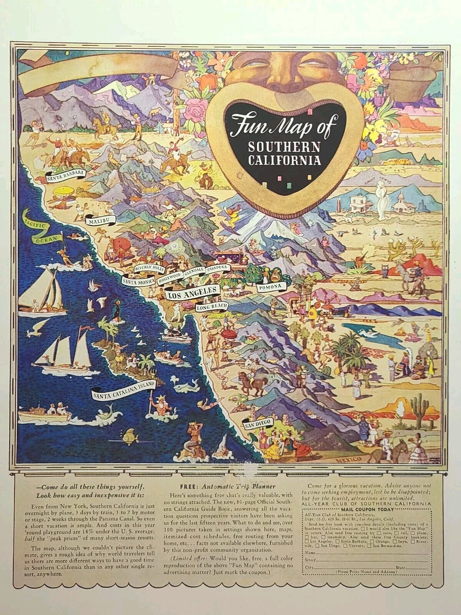 Southern California Map Of Beaches