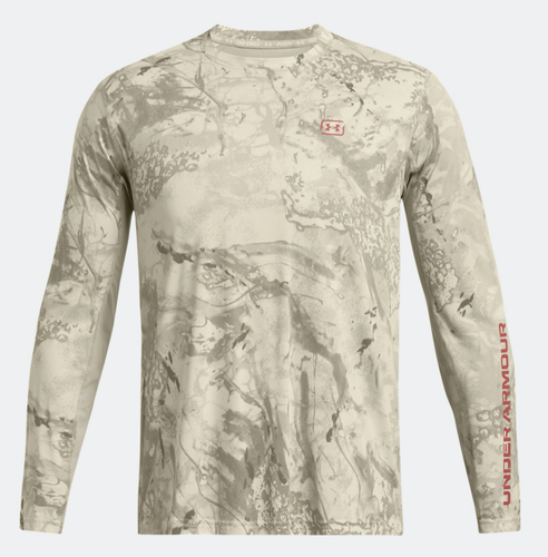 Under Armour Men's UA Fish Pro Camo Long Sleeve 1383573 289 Khaki/Red ...