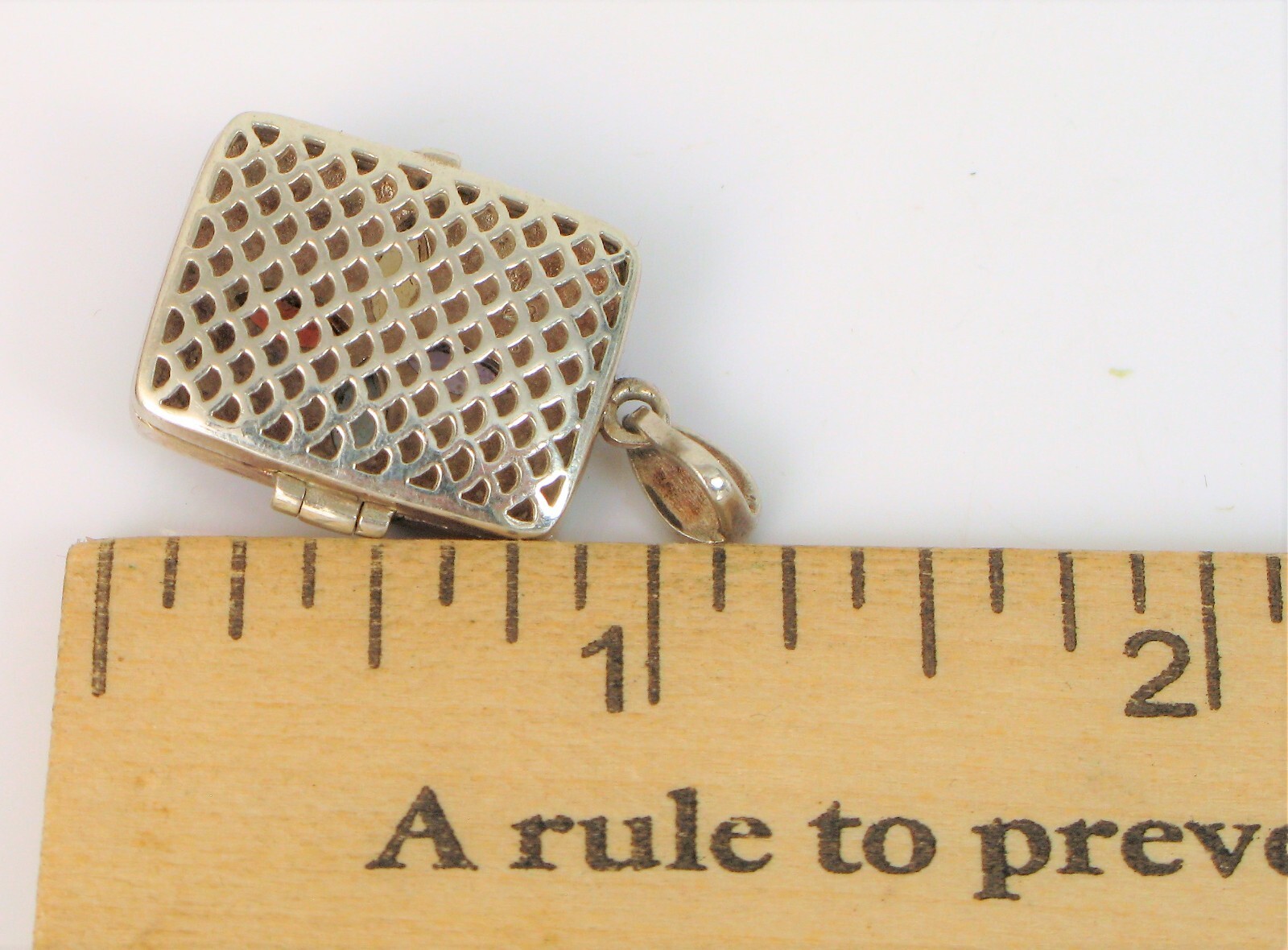 VINTAGE BEAUTIFUL STERLING SILVER MARCASITE MULTI STONE FLOWER LOCKET ...