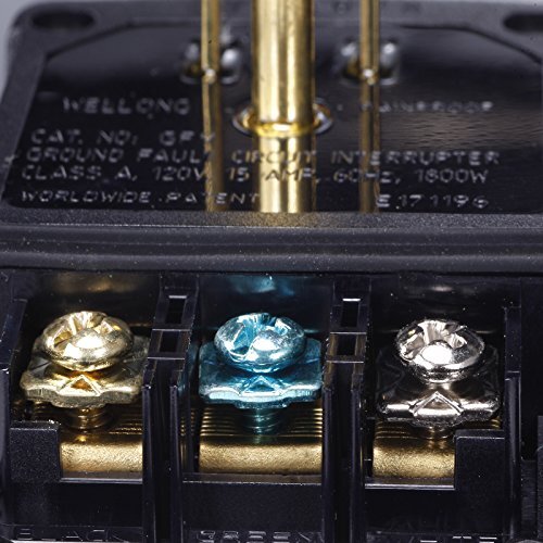 Wellong GFCI Plug Replacement 15 Amp 3 Prong GFI Waterproof Circuit ...