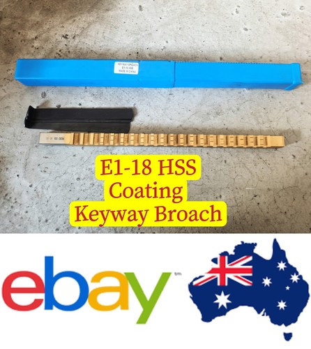 18mm E Coating Push Type Keyway Broach Cutter Metric Size HSS Cutting ...