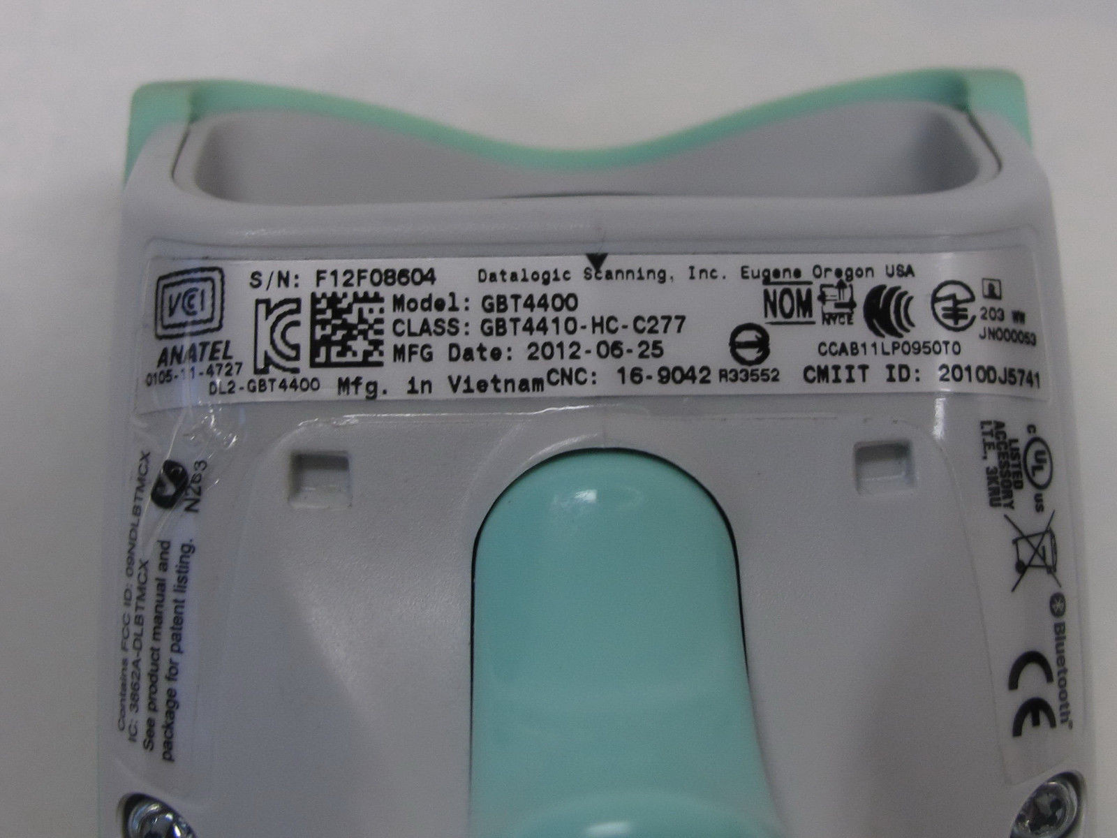 Datalogic GRYPHON Barcode Scanner GBT4400 -HC-C277 1D 2D with Battery W ...