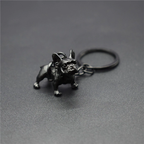 Small Animal Bulldog Figurie Keychain Lovely Dog Keychain Keychain Fob ...