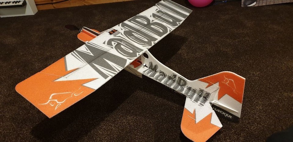 Hacker Models EPP Indoor 36" MadBull Airplane Model - Red | eBay