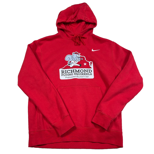 Richmond Flying Squirrels Hoodie Adult Medium Red Nike Sweatshirt ...