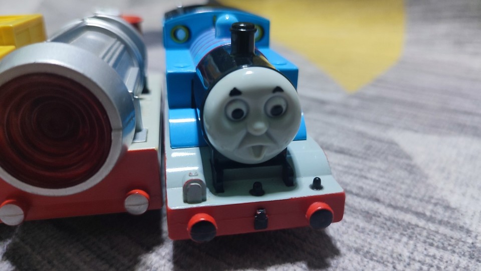 Thomas & Friends TOMY Plarail Trackmaster Surprised Face Thomas w/ Jet ...