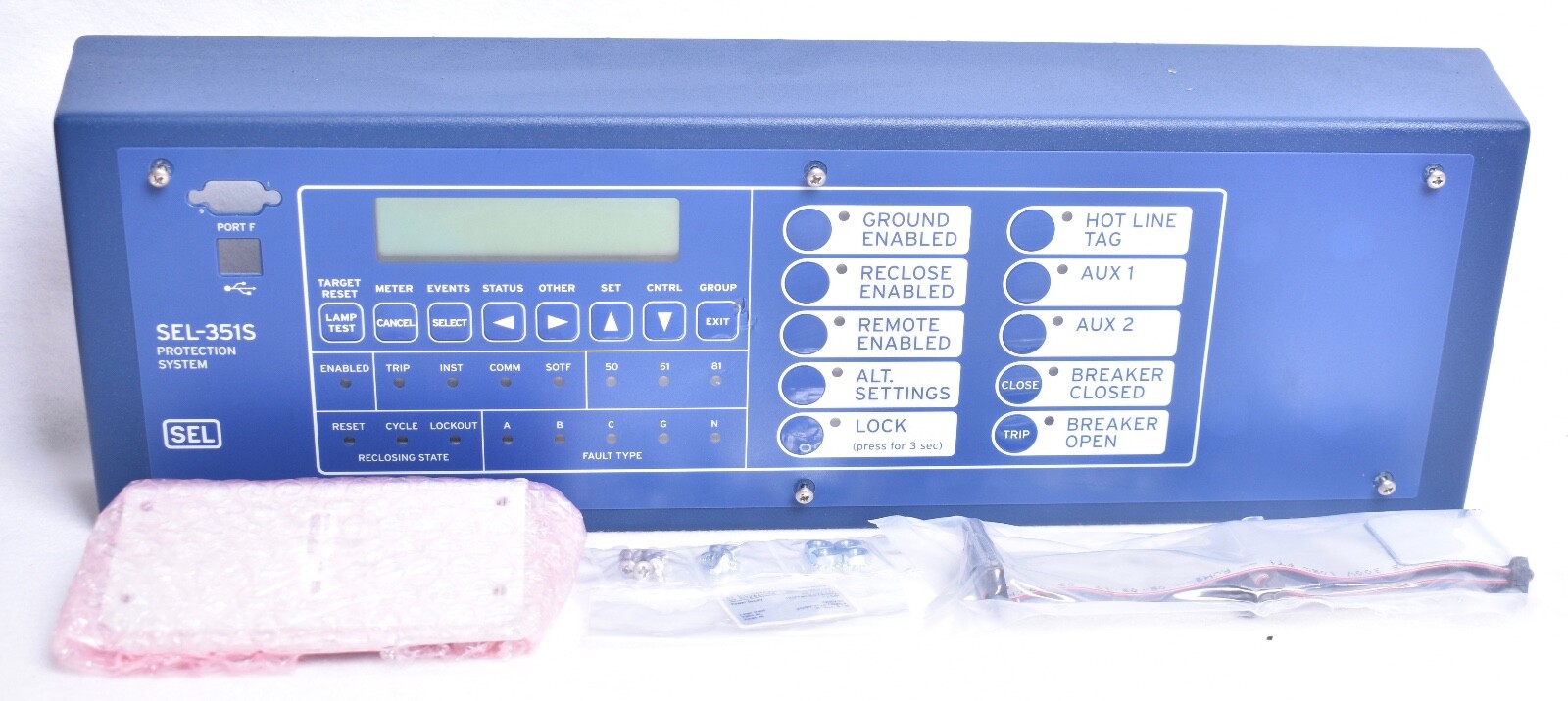 Schweitzer Eng Labs SEL-351S Relay Meter Control Fault Locator Front ...
