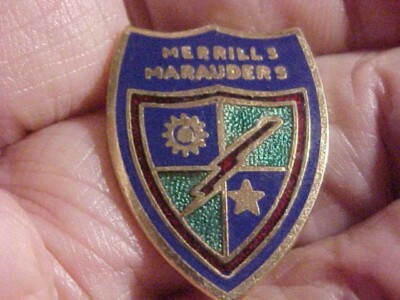 WW2 UNITED STATES ORIGINAL MERRILLS MARAUDERS TASK FORCE DUI DI UNIT ...
