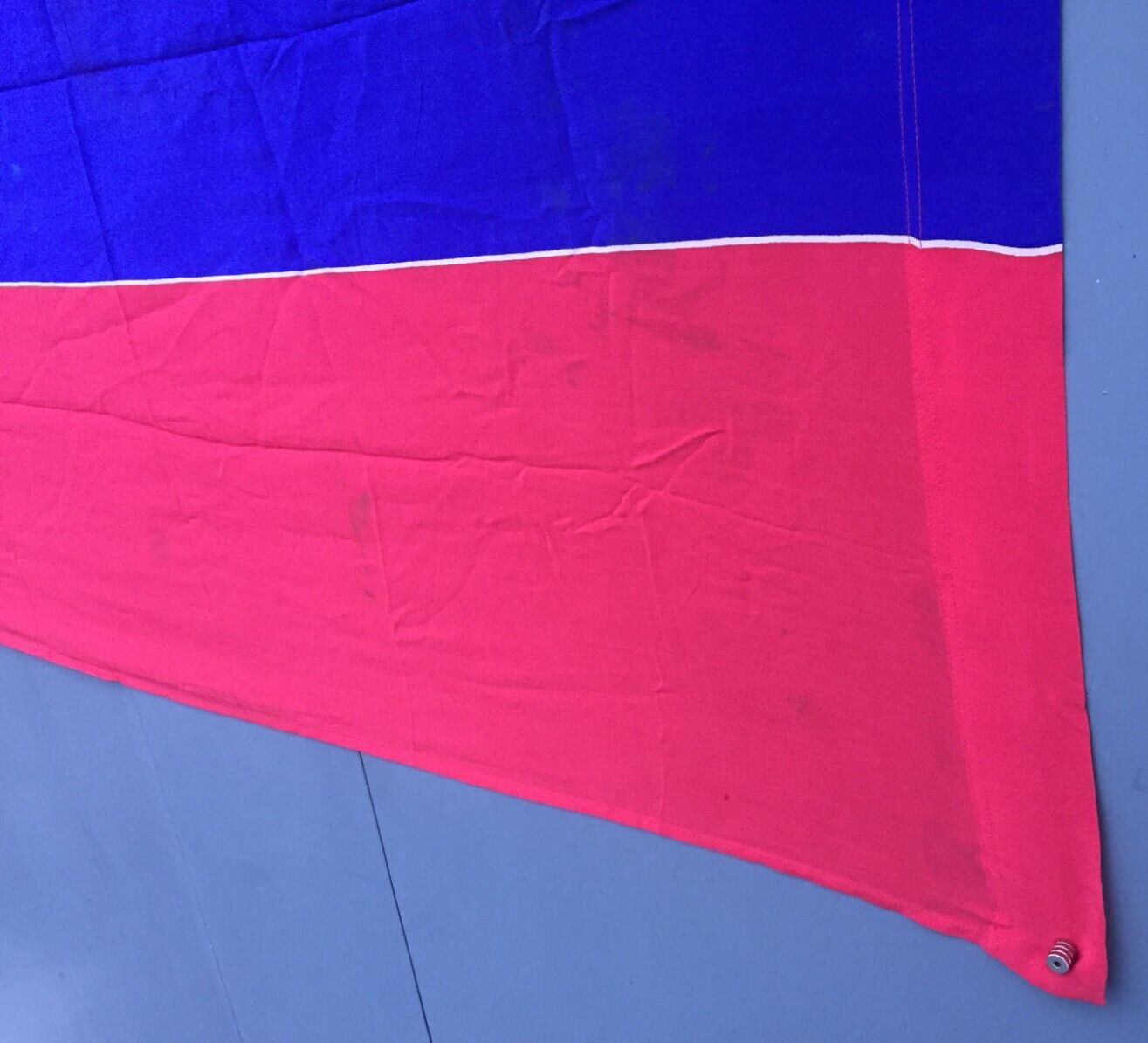 Vintage original USSR flag from the Soviet Union era. Communist flag ...