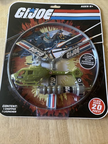 GI Joe FLYING Chopper Helicopter & Pull String Launcher New | eBay