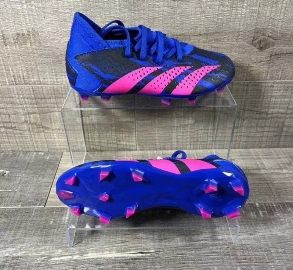 New Adidas Predator Accuracy Pogba Blue Pink Soccer Cleats Mens Size 5. ...