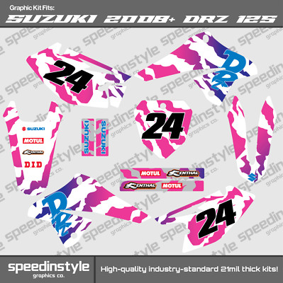 Graphics Decal Kit For Suzuki DRZ125 (2008-2021) DRZ 125 Stickers ...