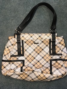 Brown And Black Checkered Purse | semashow.com