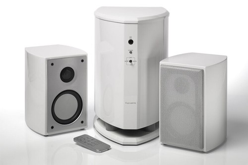 Cyrus audio tuned compact active 2.1 speaker system with remote (White ...