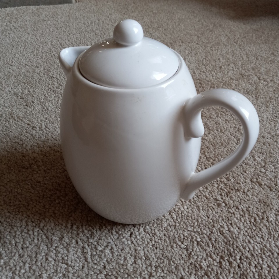 Starbucks White Ceramic Teapot Coffee Carafe Pitcher 23.6 fl. oz. 700 ...