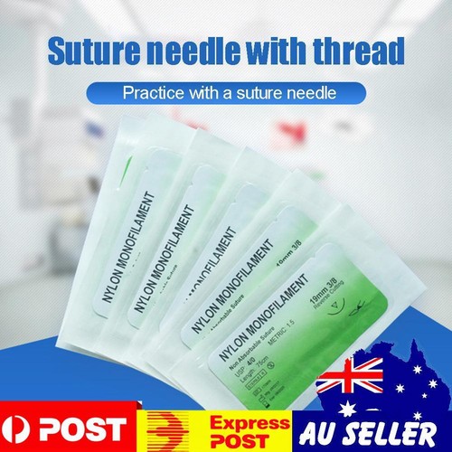 6/12pcs Medical Needle Nylon Monofilament Thread Suture Practice ...