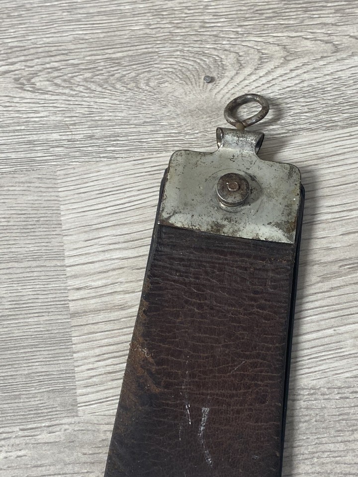 Vintage Barber Leather Strops Straight Razor Sharpening Knives Strap | eBay