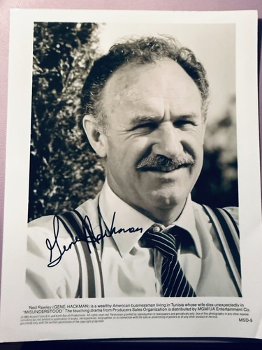 Gene Hackman Signed • 8 X 10• MISUNDERSTOOD 1984•Todd Mueller ...